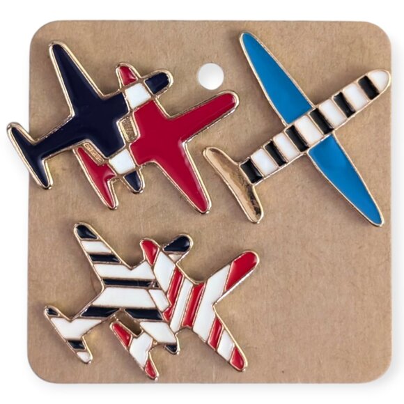 Independent | Accessories | Airplane Aviation Enamel Pins Light Blue ...